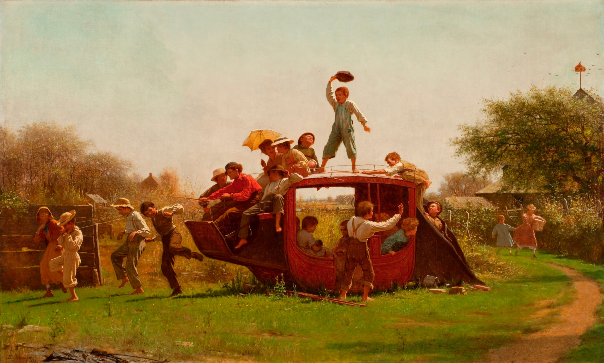 Introduction to the "Old Stagecoach" by Eastman Johnson